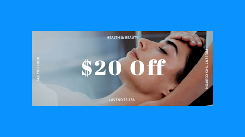 Create a coupon with the Free Editor - Shutterstock