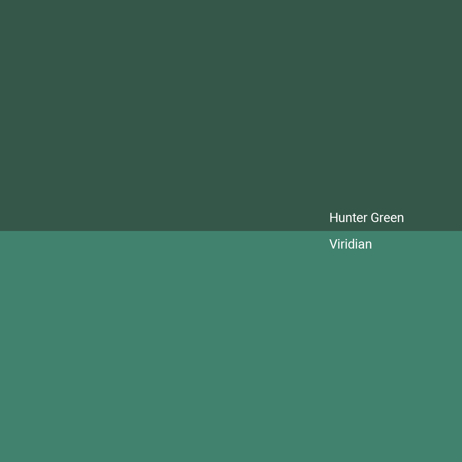 Hunter Green Color Scheme