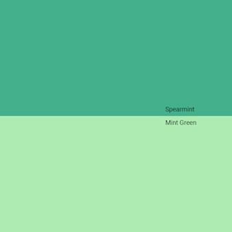 Spearmint Color - Combinations, HEX Code - Shutterstock