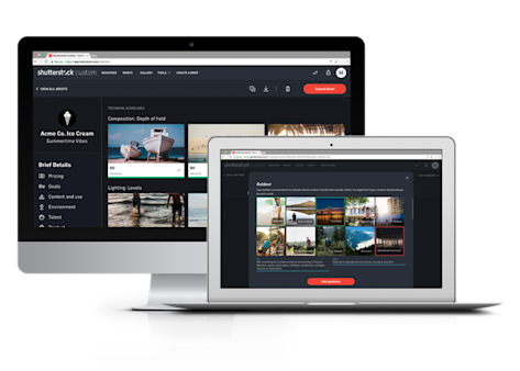 Страница для авторов Shutterstock Custom