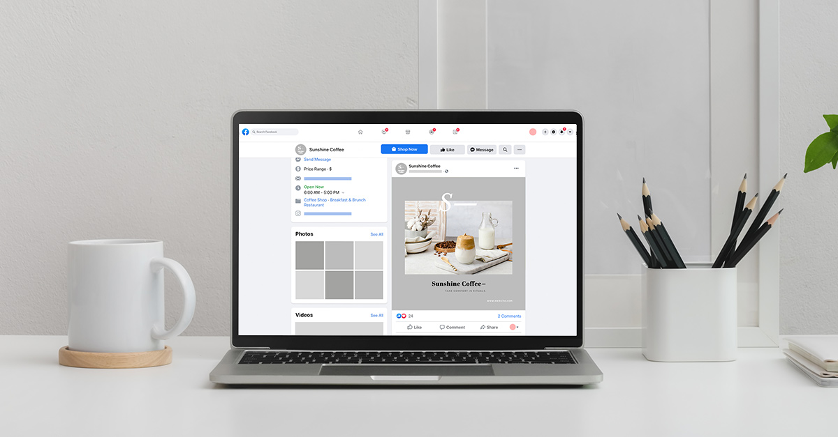 Create a Facebook Image with the Free Editor - Shutterstock