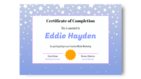 Create a Engaging Certificate with the Free Editor - Shutterstock