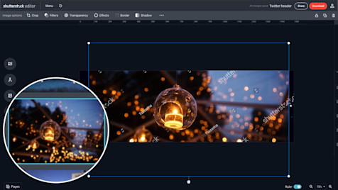Create a Twitter Banner with the Free Editor - Shutterstock