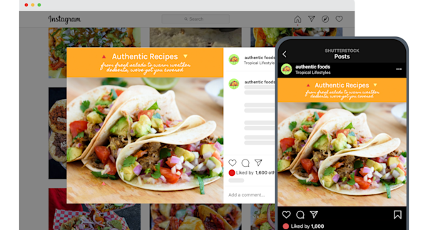 Create an Instagram Post with the Free Editor - Shutterstock