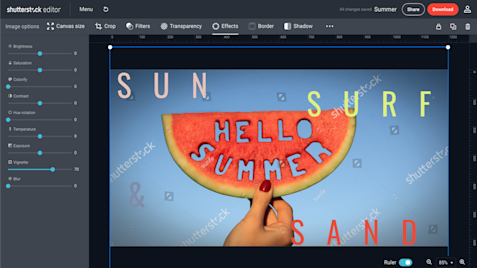 How to add vignette to images - Free Editor - Shutterstock