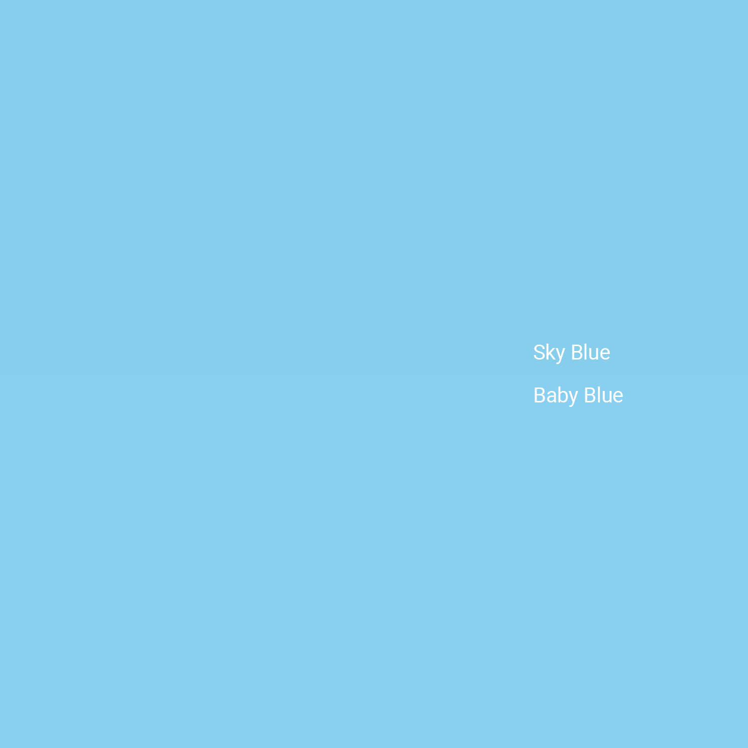 Cloudy Sky Blue Color