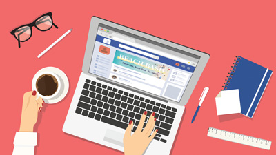 Create a Facebook Cover with the Free Editor - Shutterstock