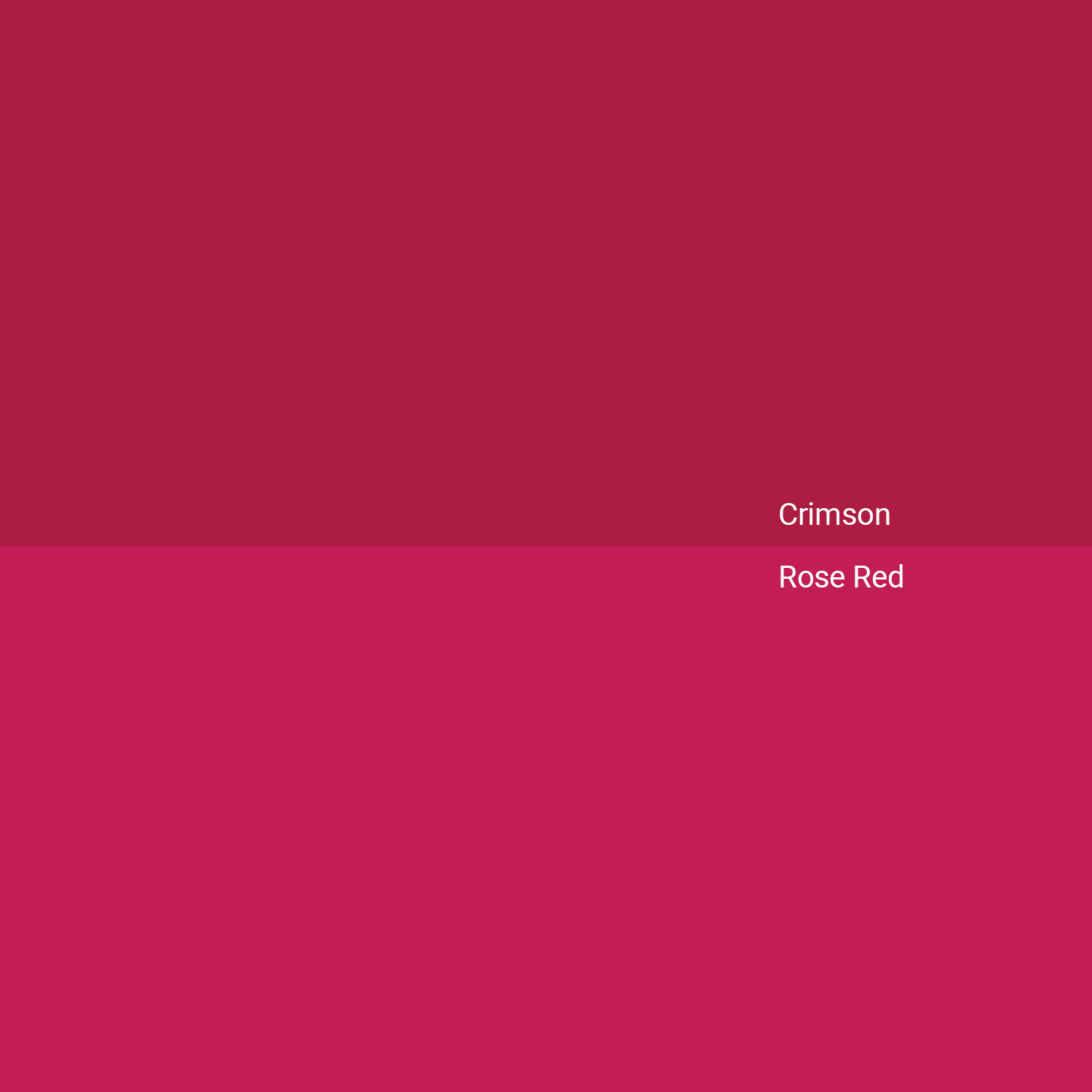 Bright Crimson Red Color
