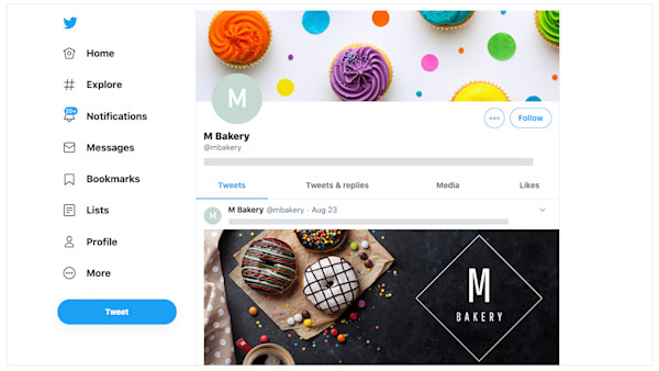 Create a Twitter post with the Free Editor - Shutterstock