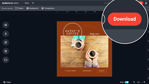 Create a Facebook Image with the Free Editor - Shutterstock