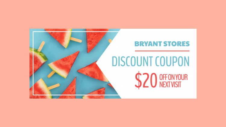 Create a coupon with the Free Editor - Shutterstock