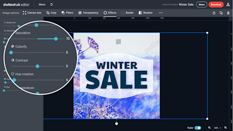 Change hue colors online - Free Editor - Shutterstock