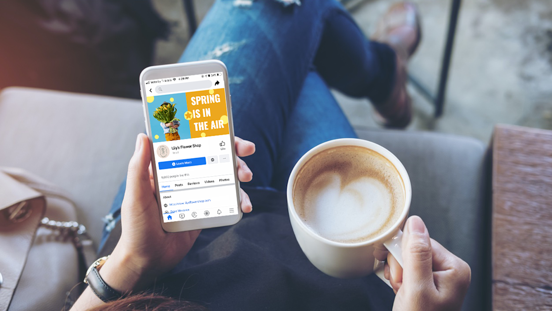 Create a Facebook Mobile Cover with Free Editor - Shutterstock