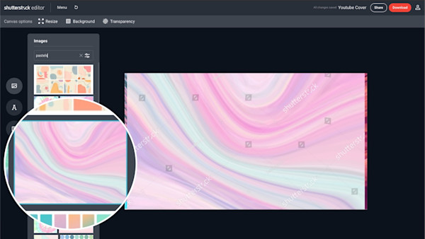 Create a Youtube Channel Art with the Free Editor - Shutterstock