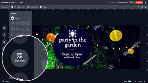 Create a Twitter Banner with the Free Editor - Shutterstock