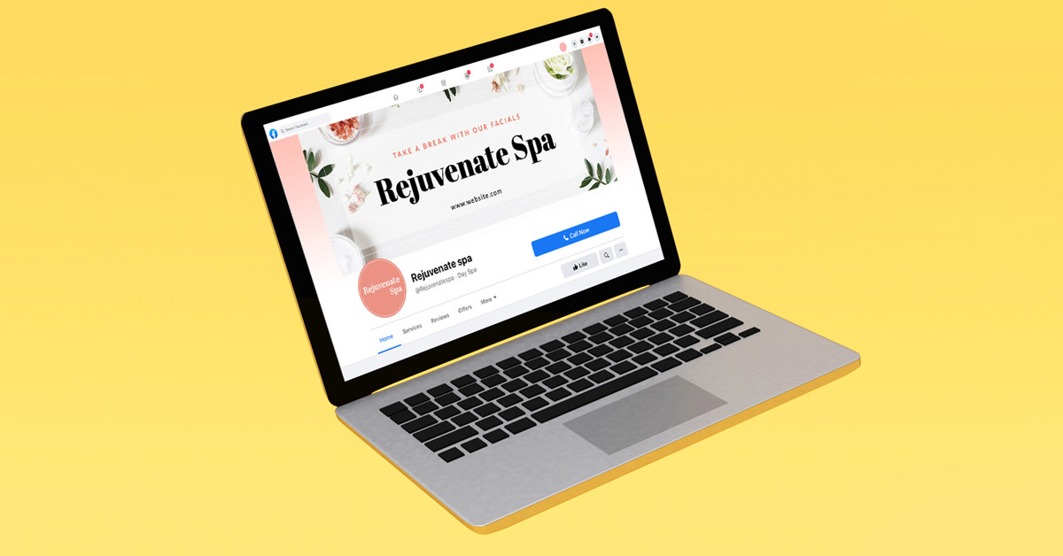 Create a Facebook Cover with the Free Editor - Shutterstock