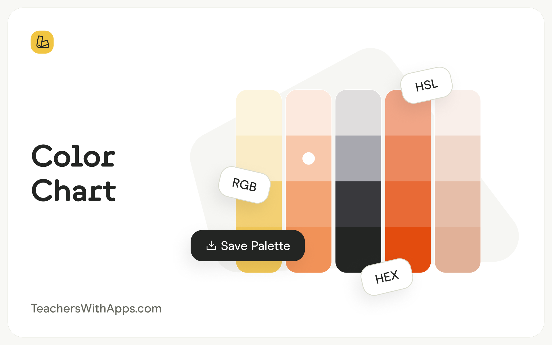 Color Chart: Named, Vibrant, Pastel and Neon Colors