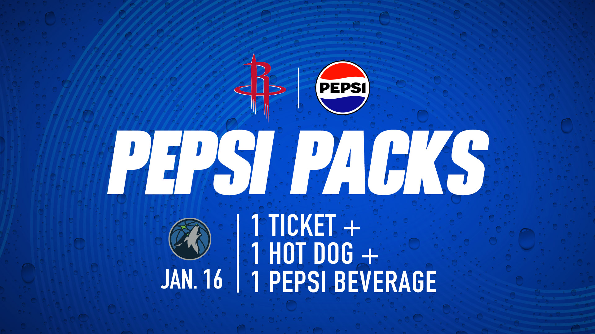 Pepsi Pack - January 16 vs Minnesota