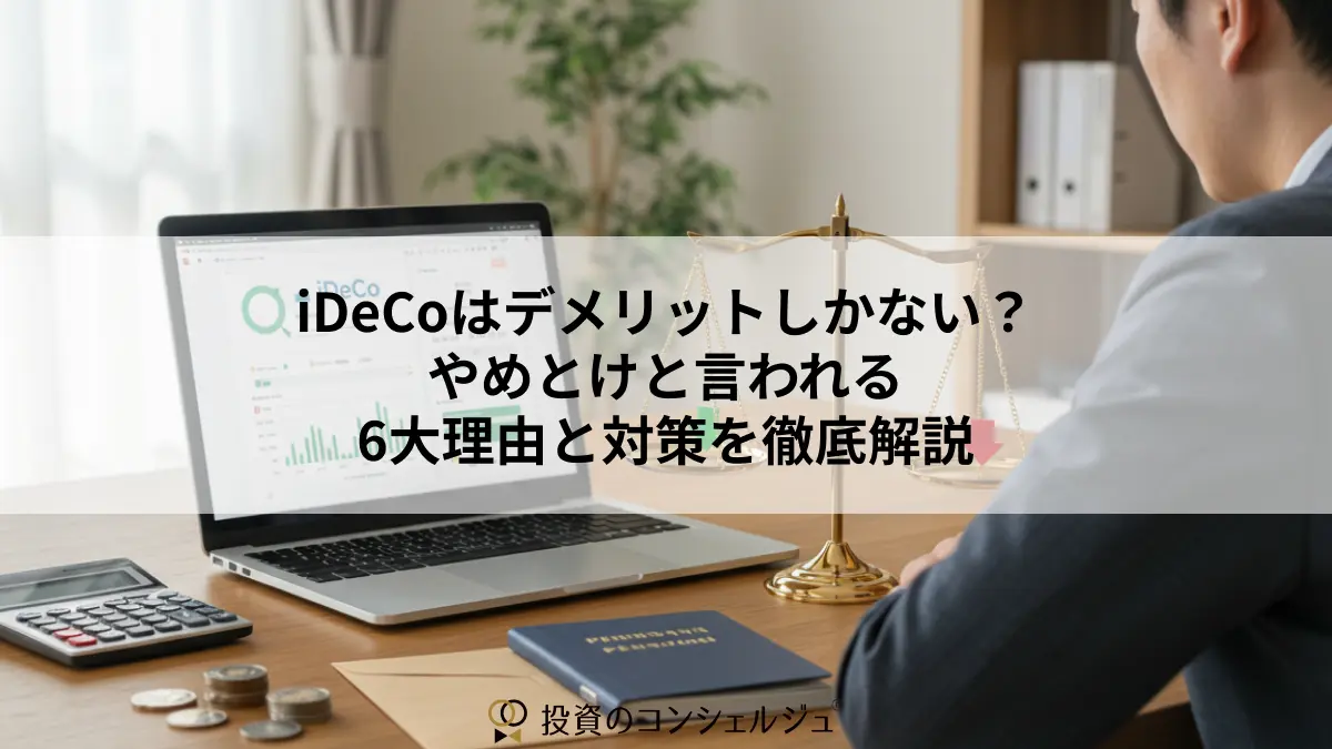 iDeCoはデメリットしかない？やめとけと言われる6大理由と対策を徹底解説