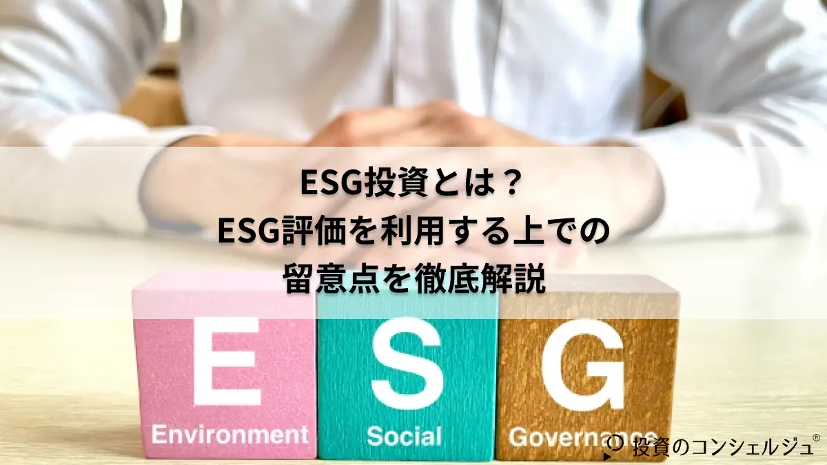 ESG投資とは？ESG評価を利用する上での留意点を徹底解説