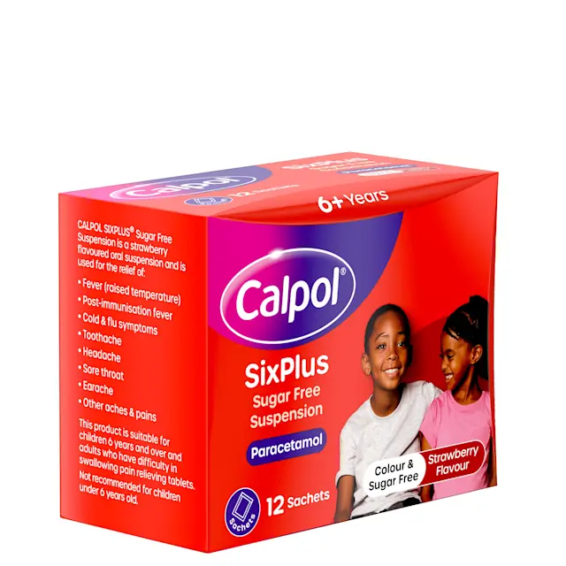 CALPOL Six Plus Sugar Free Suspension Sachets 12x5ml