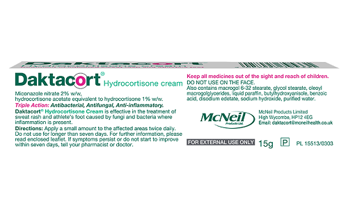 DAKTACORT Hydrocortisone Cream 15g