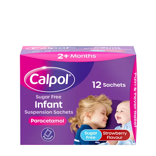 CALPOL Sugar Free Infant Suspension Sachets 12x5ml