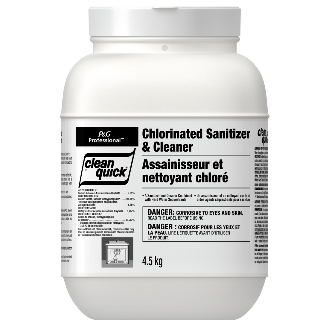 Clean Quick Chlorinated Sanitizer and Cleaner