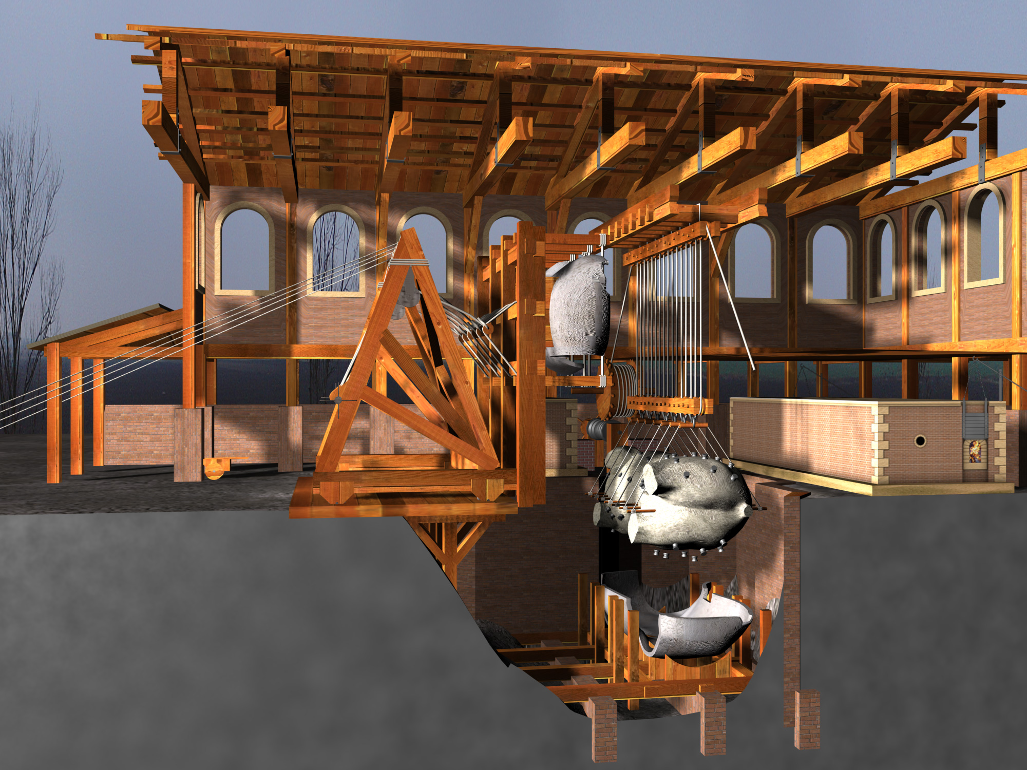 A multi-furnace foundry