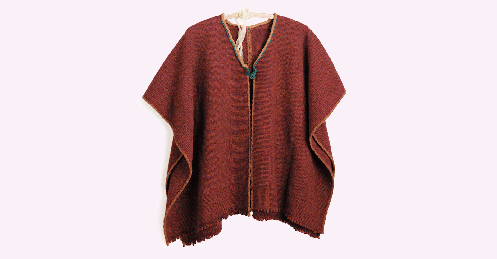 A Clever Red Ruana for Linda | Handwoven