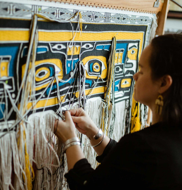 Lily Hope: Tlingit Weaver of Chilkat and Ravenstail | Handwoven