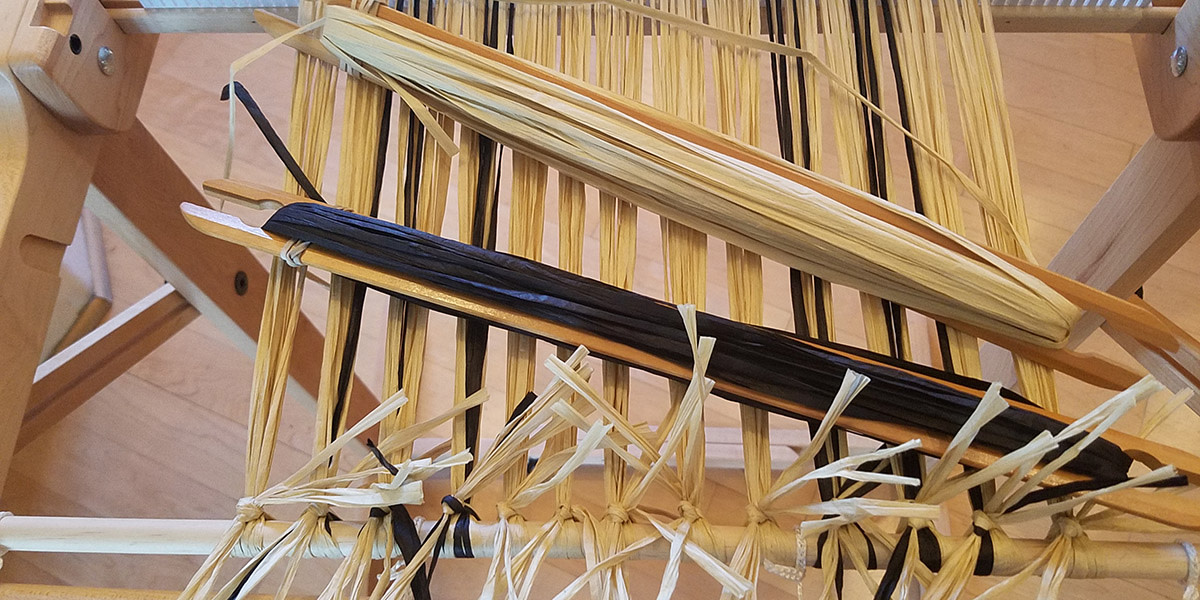 Experimenting with Raffia on a Rigid-Heddle Loom | Handwoven