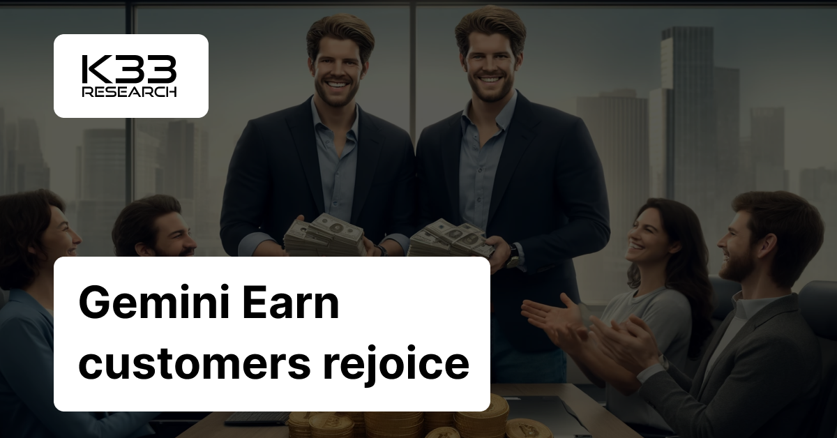 Gemini Earn customers rejoice