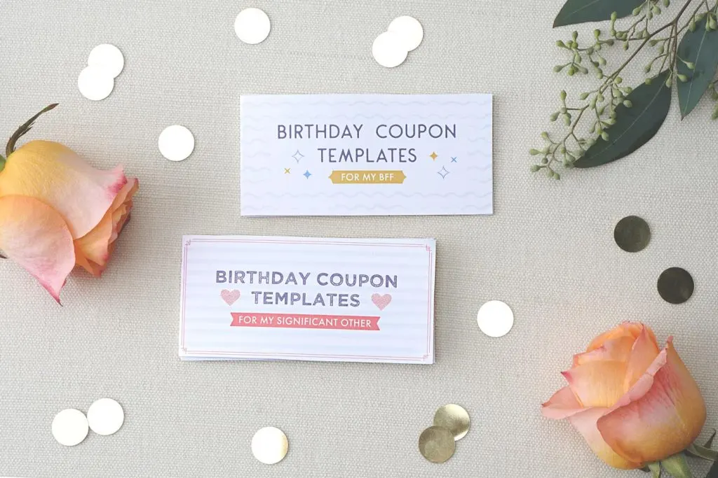 46 Printable Birthday Coupon Templates For Every Party - FTD.com