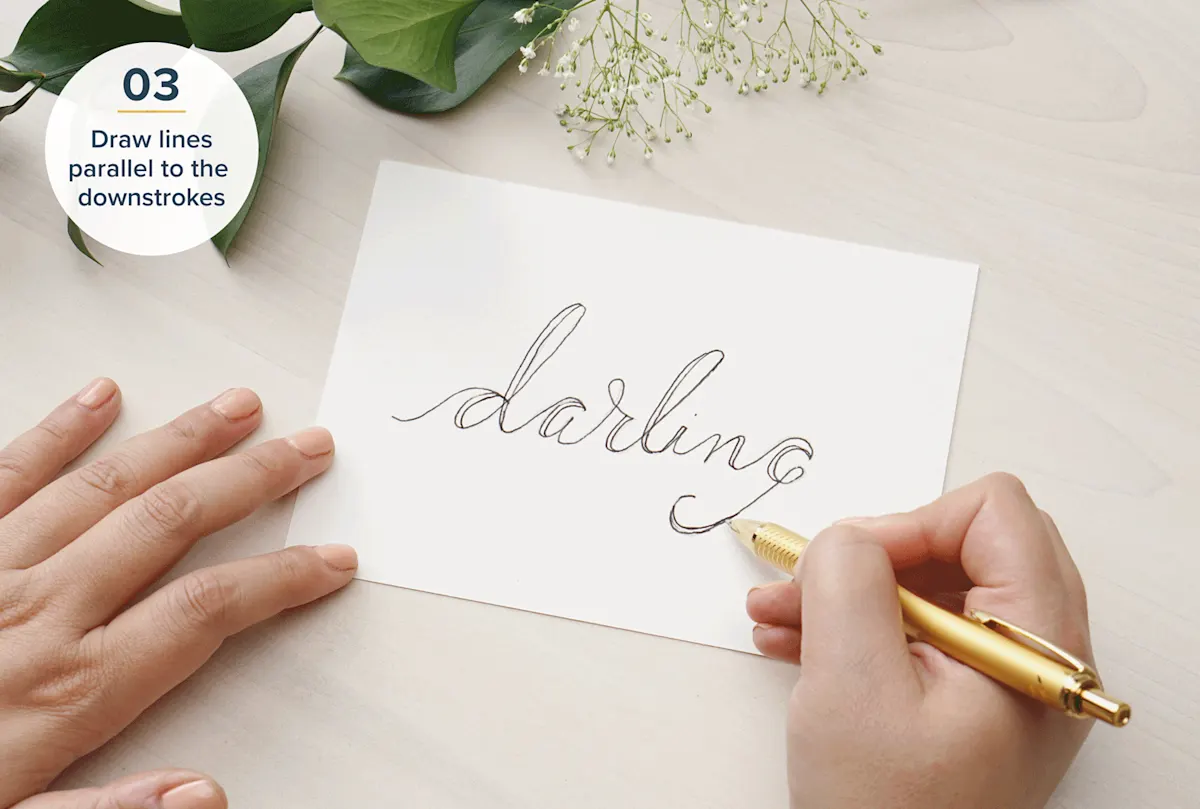 Faux Calligraphy Tutorial: 6 Simple Steps + Examples | Proflowers Blog