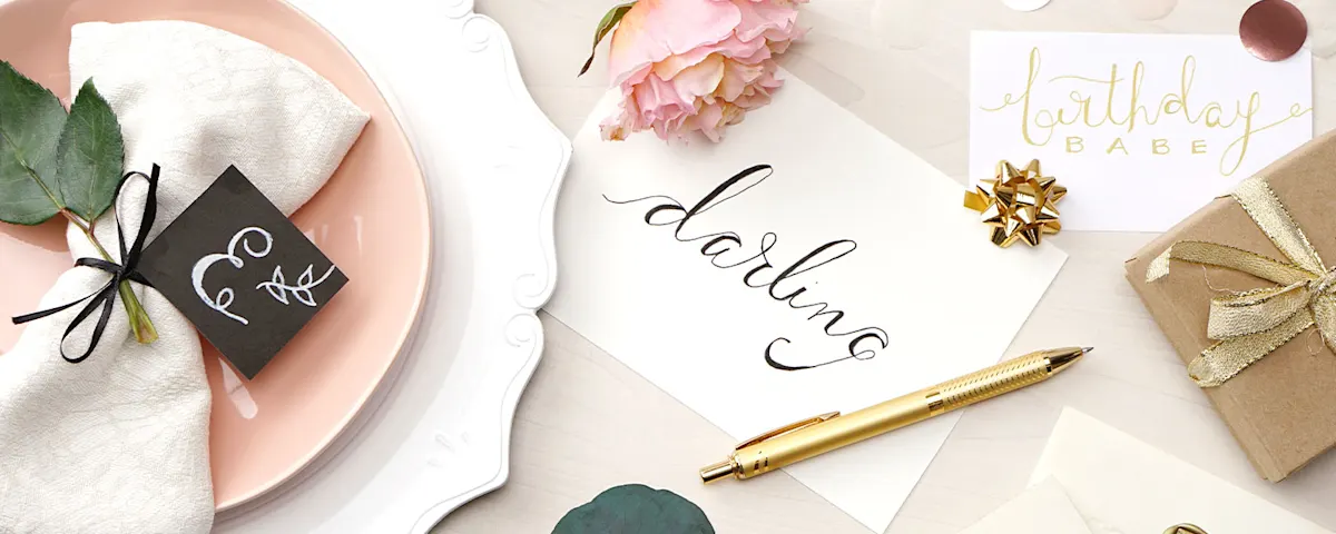 Faux Calligraphy Tutorial: 6 Simple Steps + Examples | Proflowers Blog
