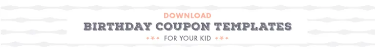 46 Printable Birthday Coupon Templates For Every Party - FTD.com