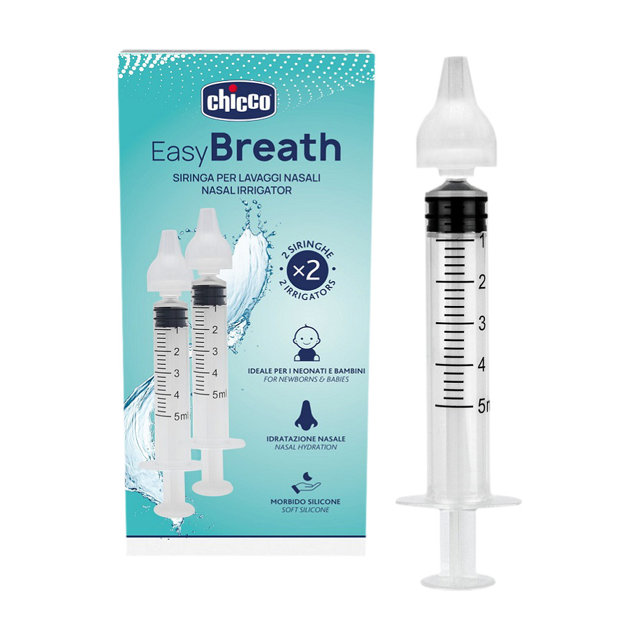 Chicco Easy Breath Siringa Nasale Per Lavaggi 2 Pezzi - Top Farmacia