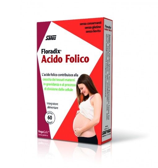 Floradix Acido Folico 60 Capsule, Integrazione di Acido Folico in ...