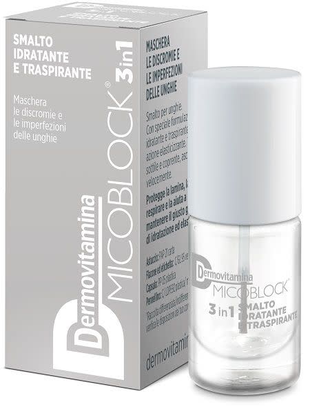 Dermovitamina Micoblock Smalto Basetop Coat 19 Trasparente 5ml - Top Farmacia