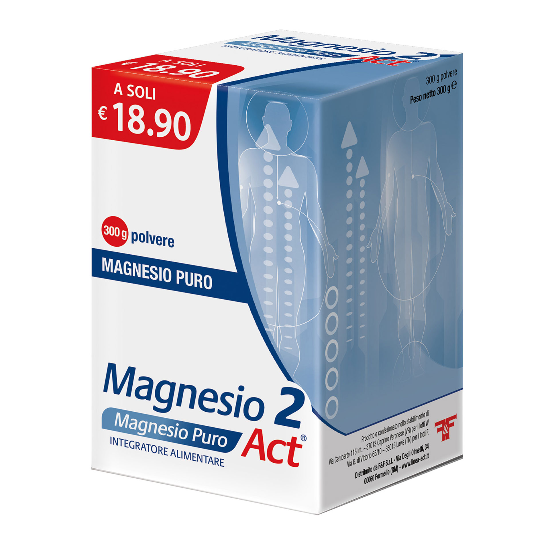Magnesio 2 Act Magnesio Puro 300g - Top Farmacia