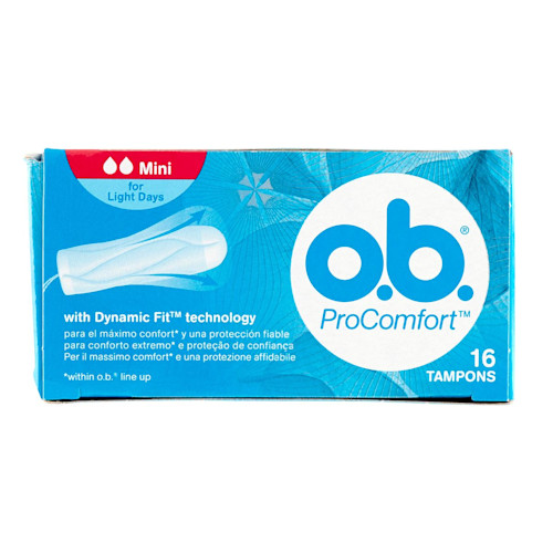Ob Mini Pro Comfort Assorbenti 16 pezzi, Assorbenti Interni Morbidi e ...