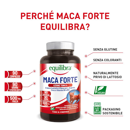 Equilibra Maca Forte Integratore Tono E Energia 90 Compresse - Top Farmacia