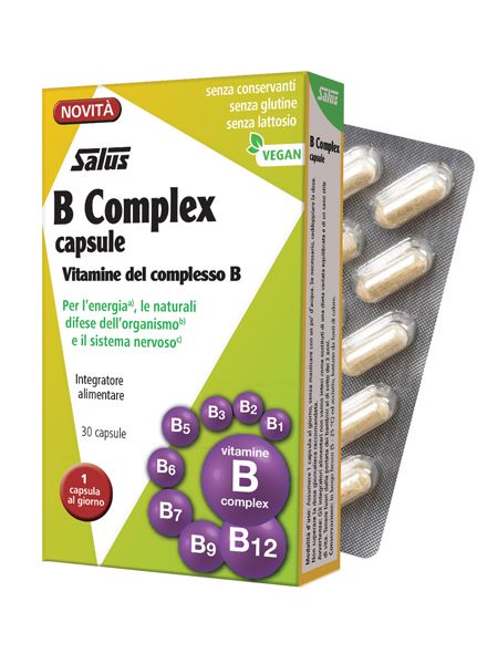 B Complex Integratore Vitamina B 30 capsule, per diminuito apporto ...