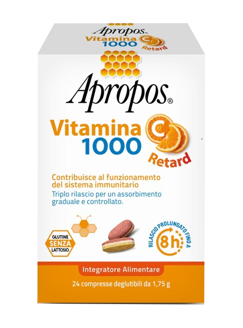 Apropos Vitamina C 1000 Integratore Sistema Immunitario 24 Compresse Deglutibili - Top Farmacia