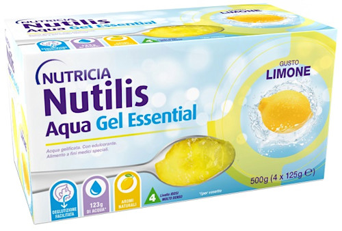 Nutricia Nutilis Aqua Gel Essential Limone 4x125g - Top Farmacia