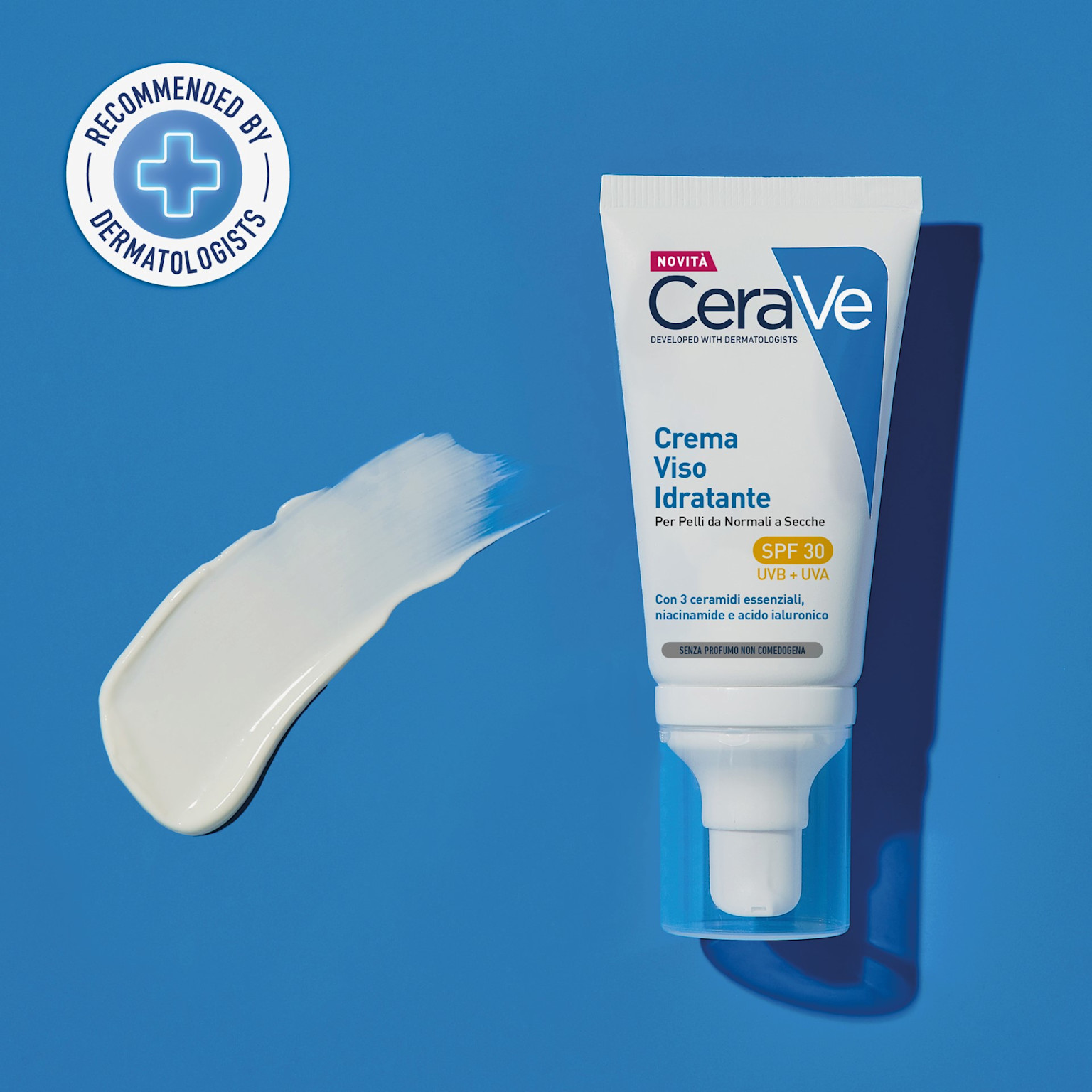 Cerave Crema Viso Idratante Spf30 24 Ore Con Acido Ialuronico 52ml ...