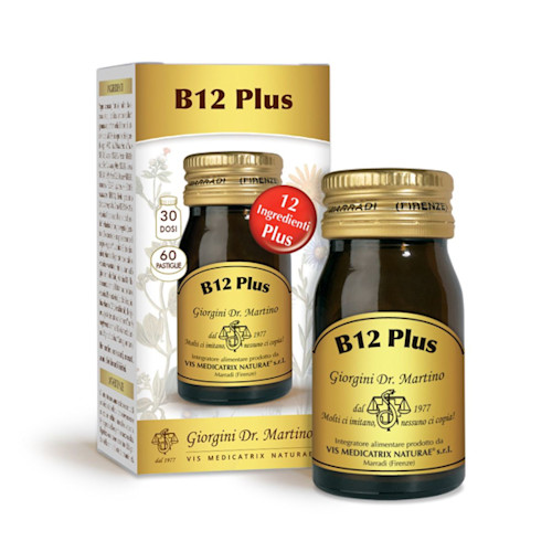 B12 Plus Integratore Multivitaminico 60 Pastiglie con vitamine B per la ...