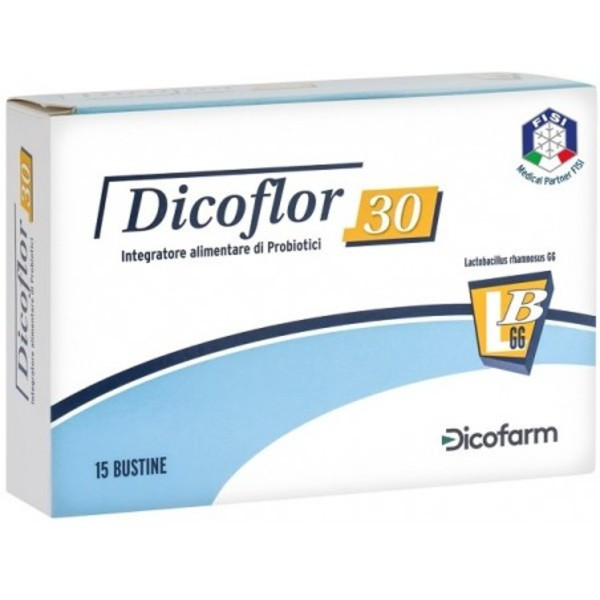 Dicoflor 30 15 Bustine, Integratore con Probiotici, per L'equilibrio ...