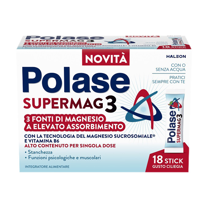 Polase Supermag3 Integratore Di Magnesio E Vitamina B6 Per Ridurre La ...
